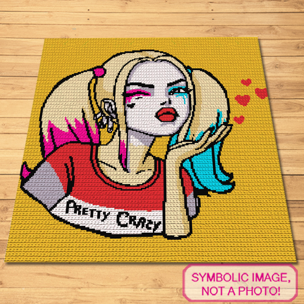 Harley Quinn - Tapestry Crochet Blanket Pattern – Pretty Things By Katja