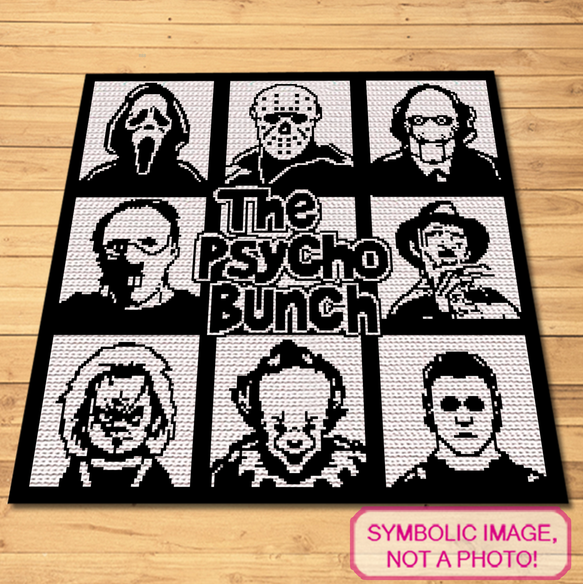 The Psycho Bunch Crochet Pattern - SC Crochet Blanket Pattern – Pretty ...