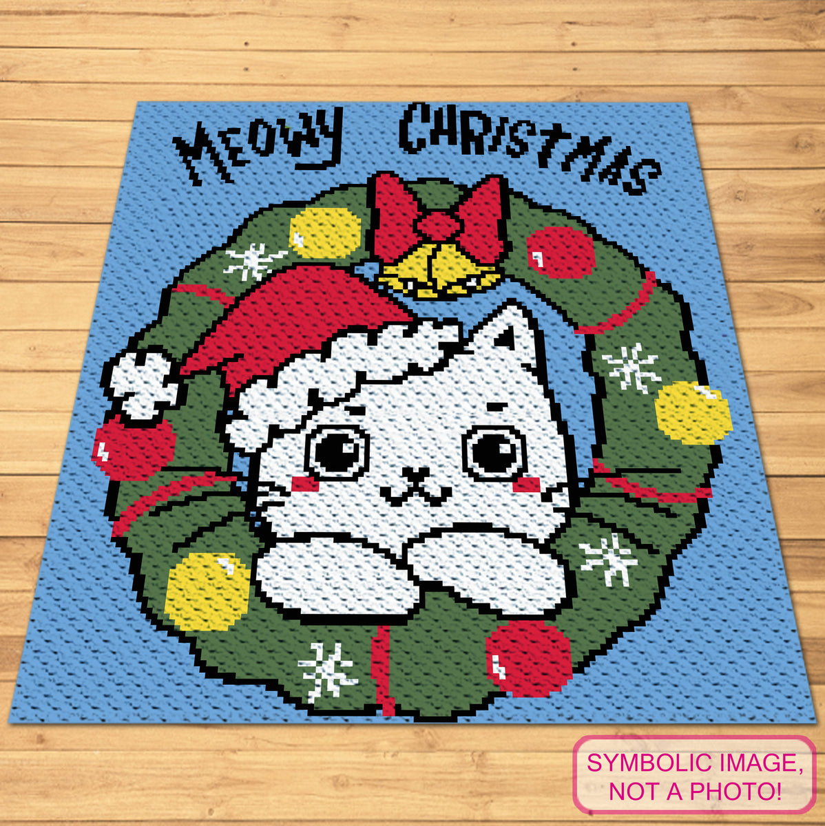 Meowy Christmas Crochet Pattern - C2C Blanket Pattern – Pretty Things ...