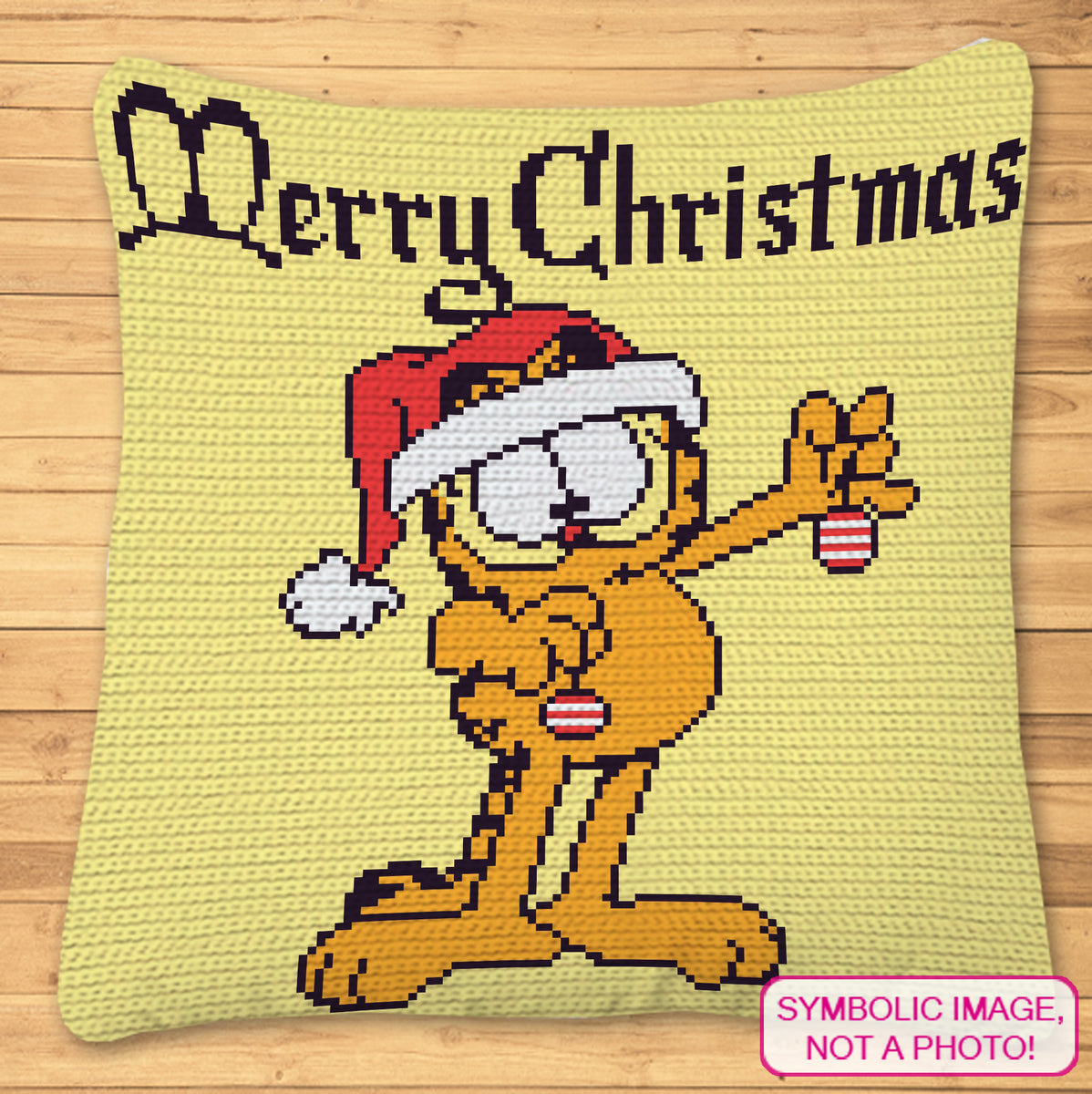 Christmas Garfield FREE Crochet Pattern - Tapestry crochet Blanket and ...