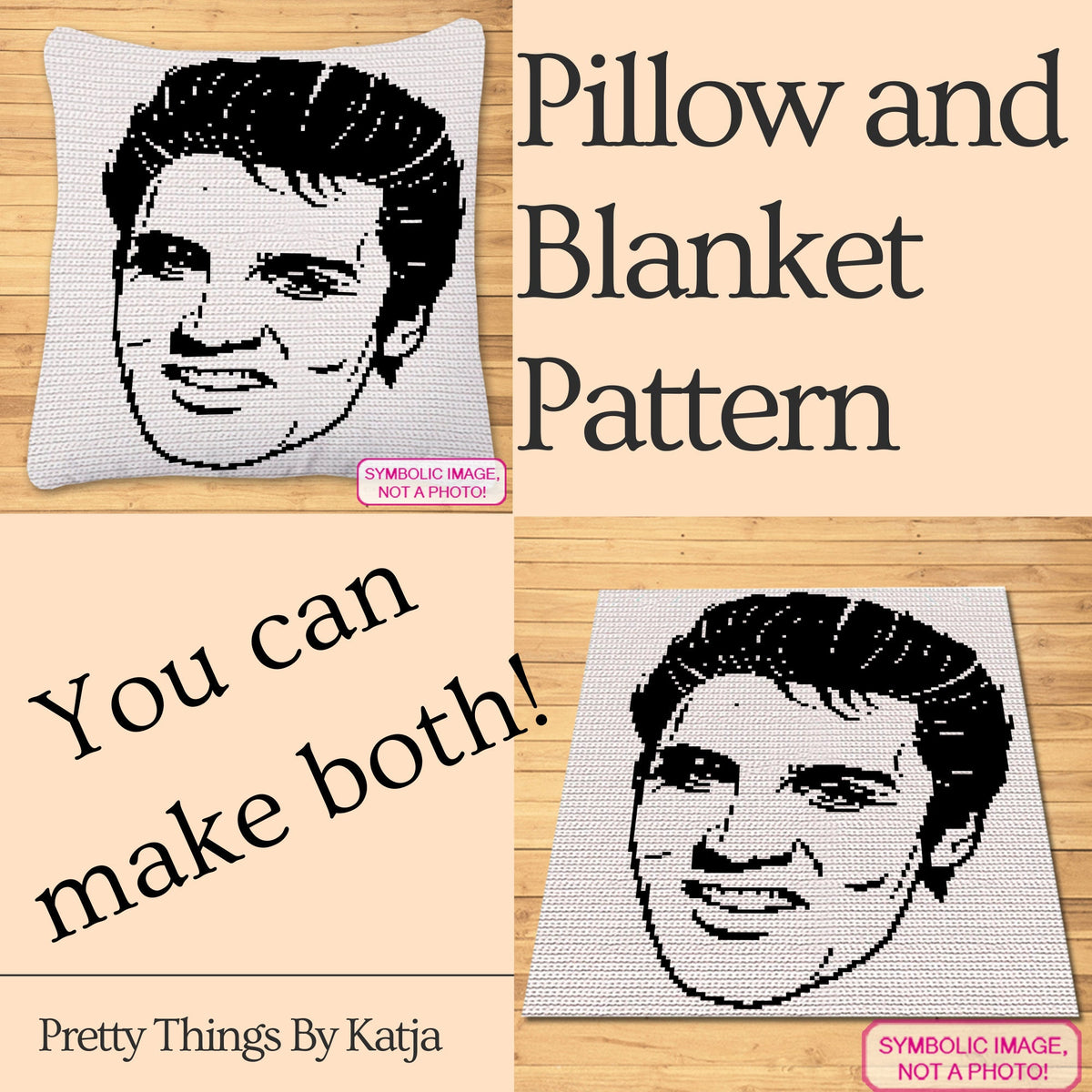 Crochet Celebrity Elvis Presley, Tapestry Crochet Blanket Pattern, Cro ...