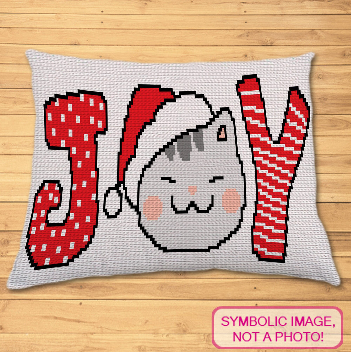 Joy Christmas Crochet Pattern BUNLDE - C2C Cat Crochet Pattern, Christ ...